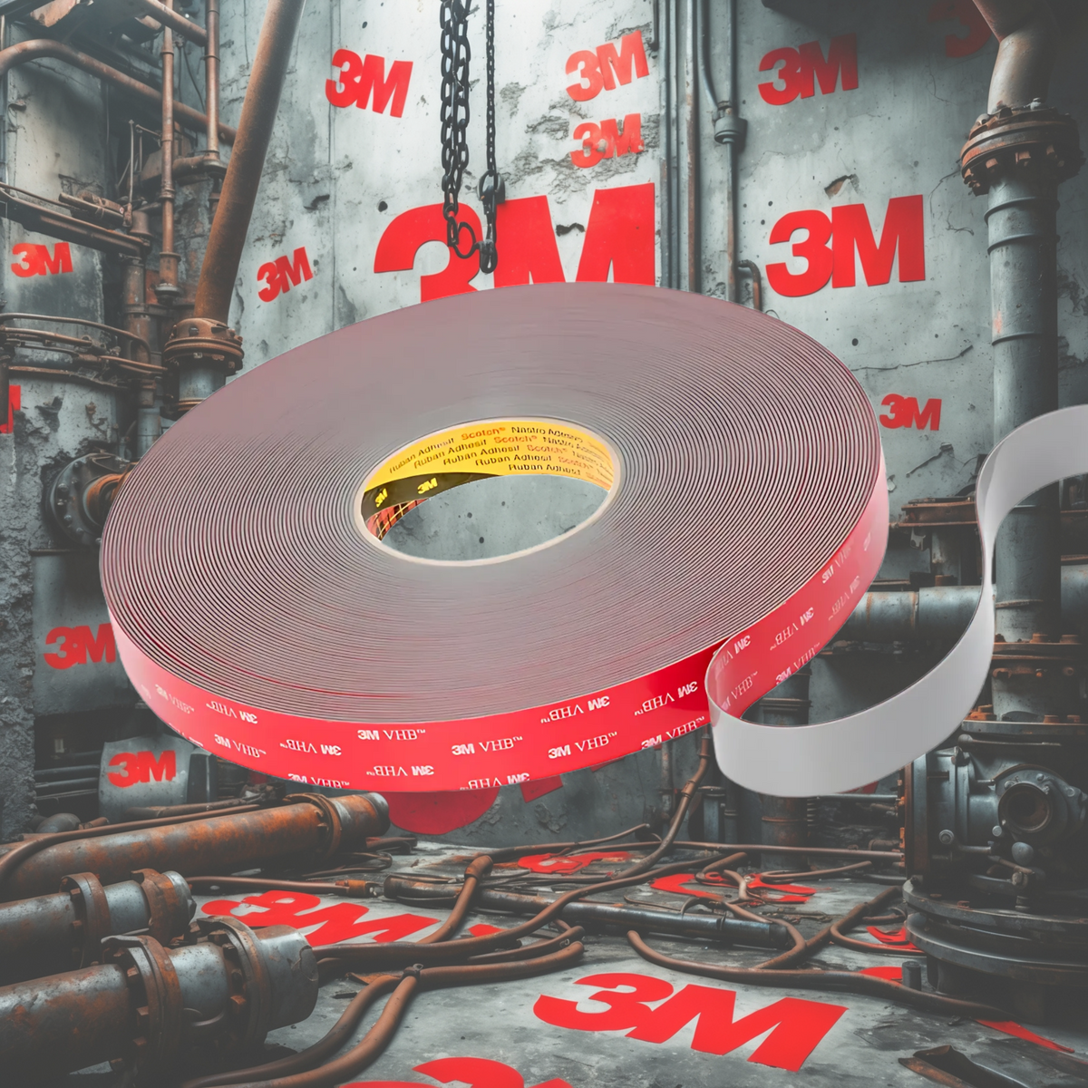 3M GPH-110GF High Temp VHB Tape Grey 25mm x 1.1mm x 33m 722163 | Indigo Supplies Ltd