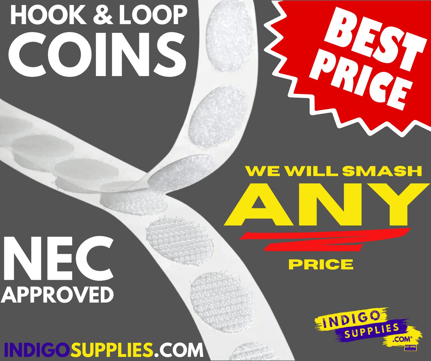 Why Hook and Loop Coins Are a Game-Changer for Exhibitions and Signs | Indigo Supplies Ltd