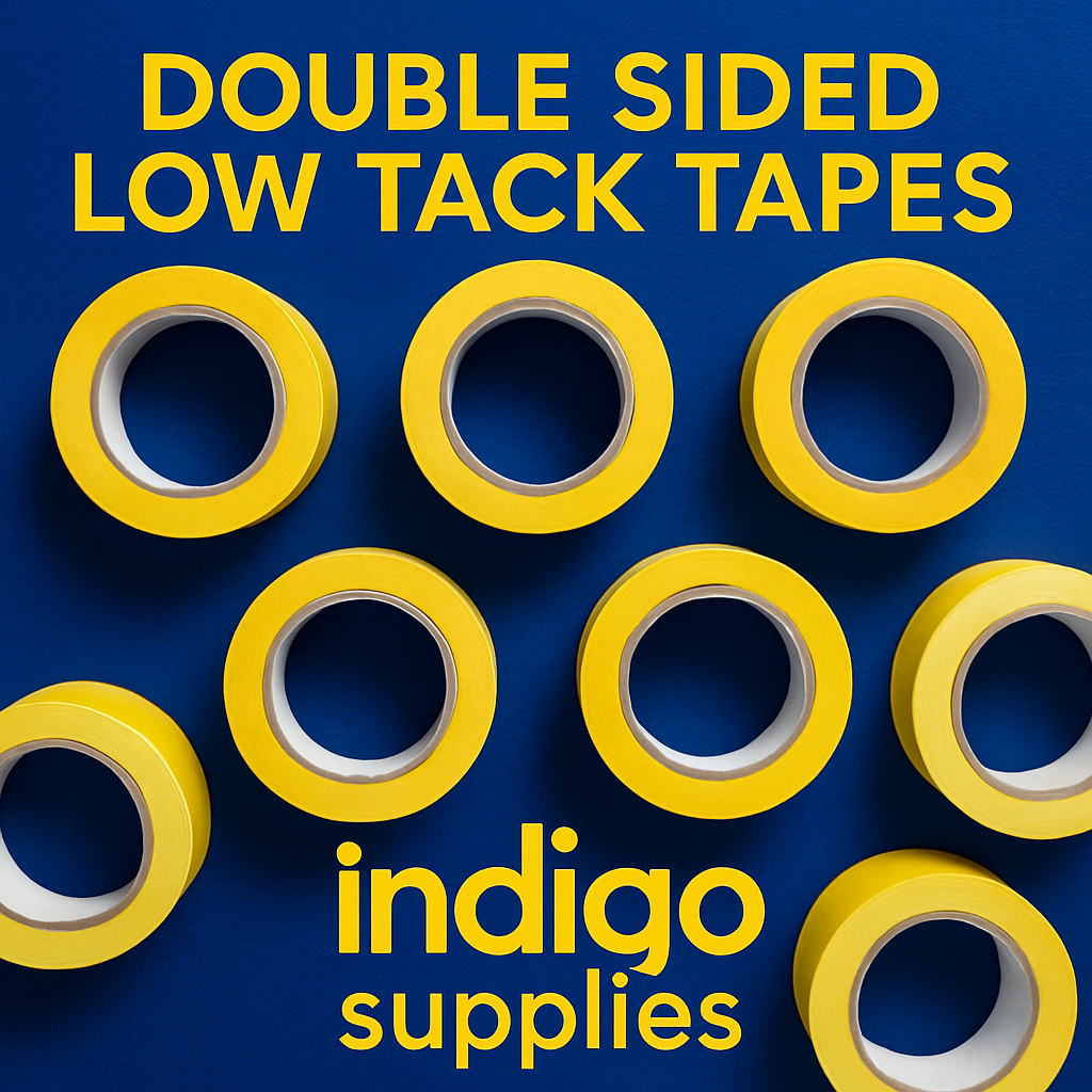 Double-sided Low Tack Tape (easy to remove) – Indigo Supplies Ltd