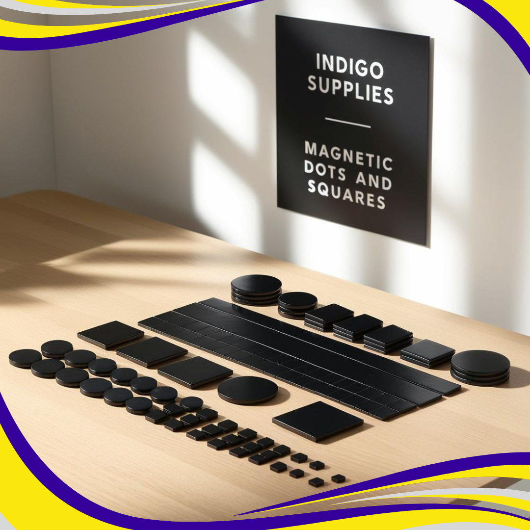 Flexible Magnetic Dots & Squares – Indigo Supplies Ltd