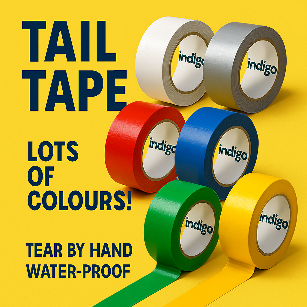 Coloured Tail Tape – Indigo Supplies Ltd