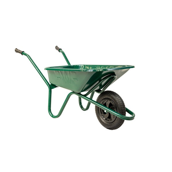Endurance Heavy Duty Wheelbarrow With Pneumatic Tyre Green 90 Litre
