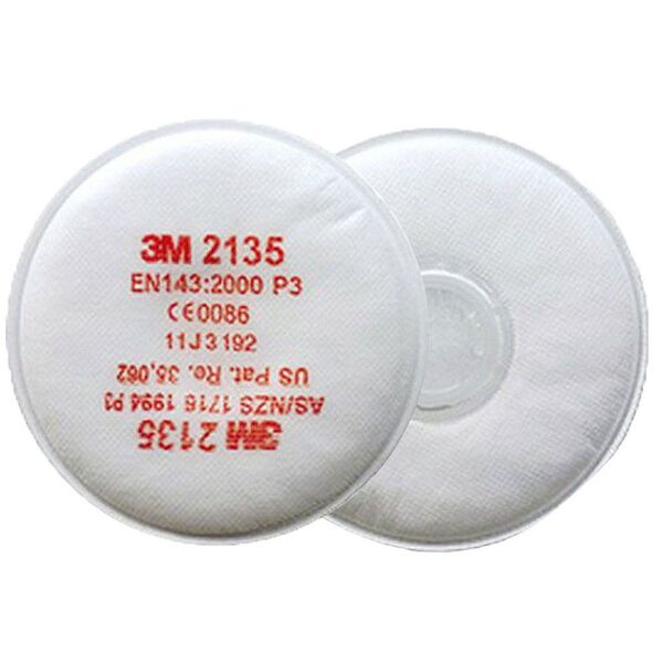3M 2135 P3 Particulate Filter (Pair)To Suit 6000 & 7000 Series – Indigo ...