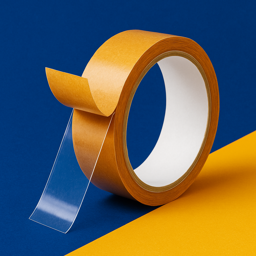 Double-Sided Polyprop Tape Clear 50mm x 50m – Indigo Supplies Ltd