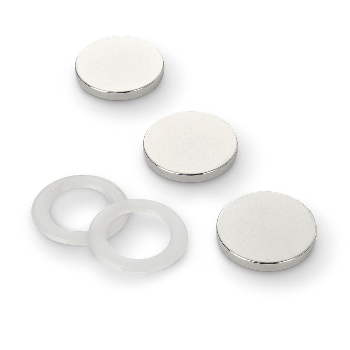 Neodymium Disc Magnet with Plastic Spacers, 25mm Diameter x 5mm N35 ...