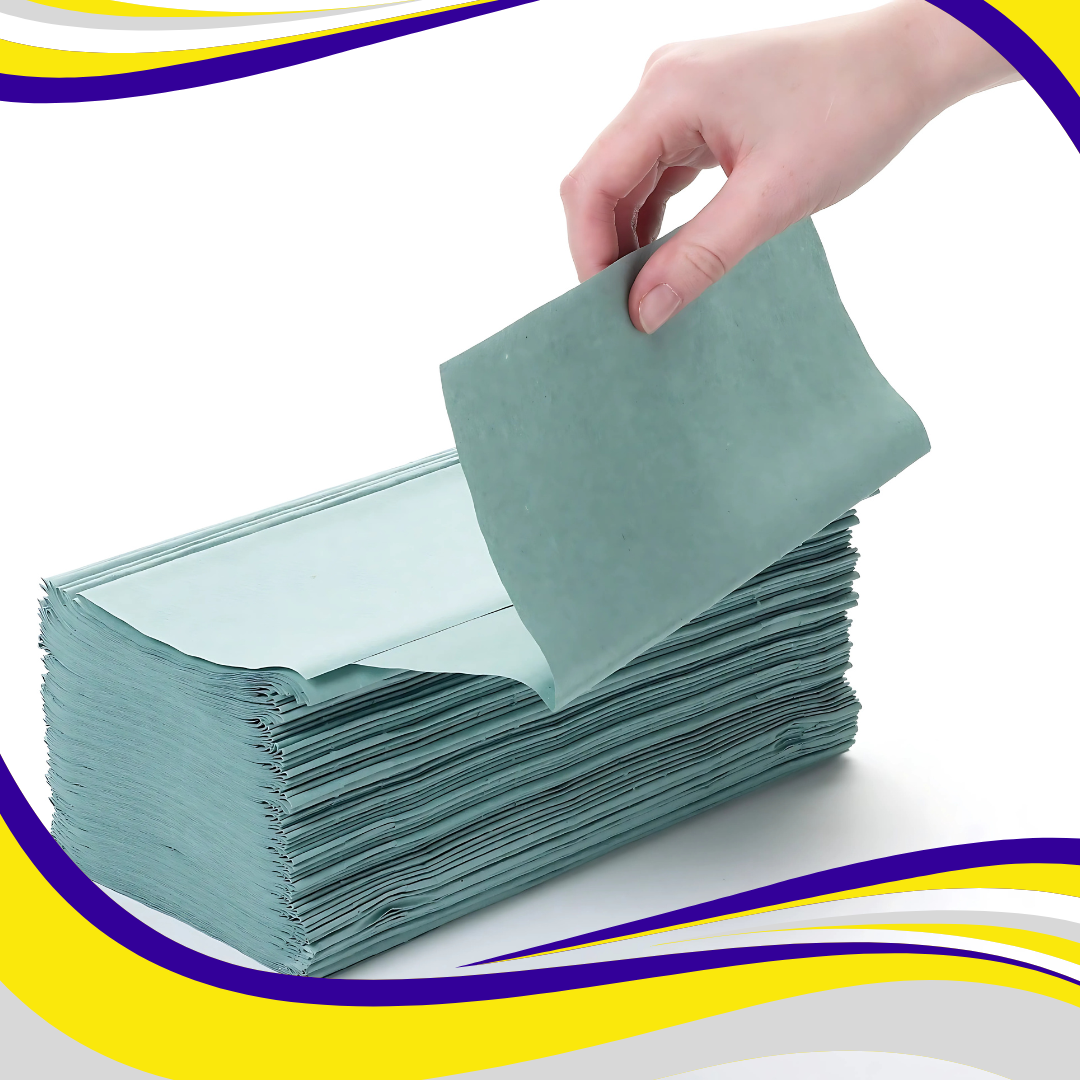 Box of 2400 Green Paper Hand Towels – Indigo Supplies Ltd