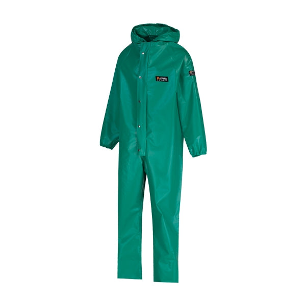 Alpha Solway CSBH Chemsol Green Hooded Chemical Coveralls – Indigo ...