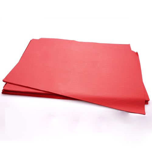 Red MG Tissue Paper | Indigo Supplies Ltd