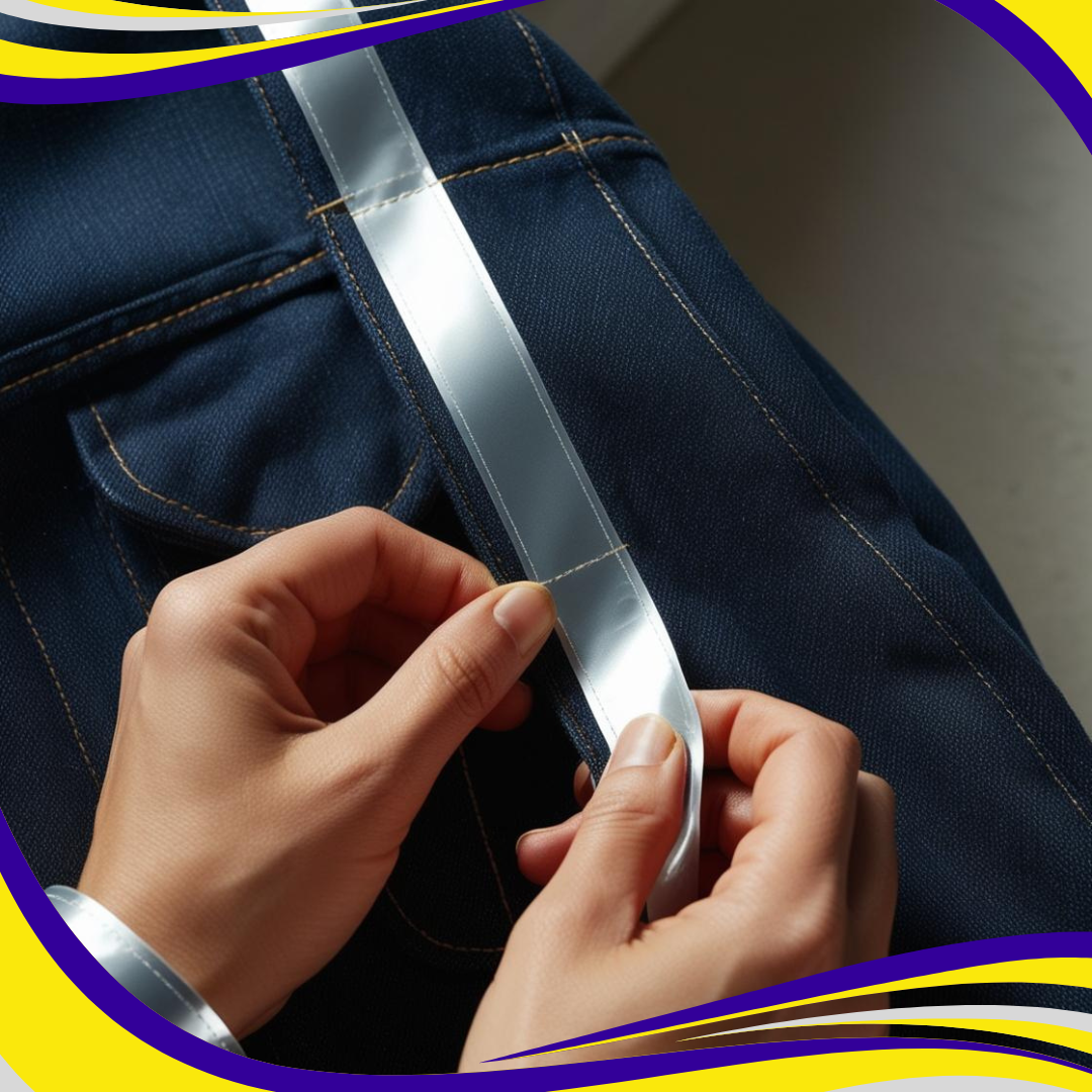 Reflective Tape Sew On Silver 50mm x 10 metres | Indigo Supplies Ltd